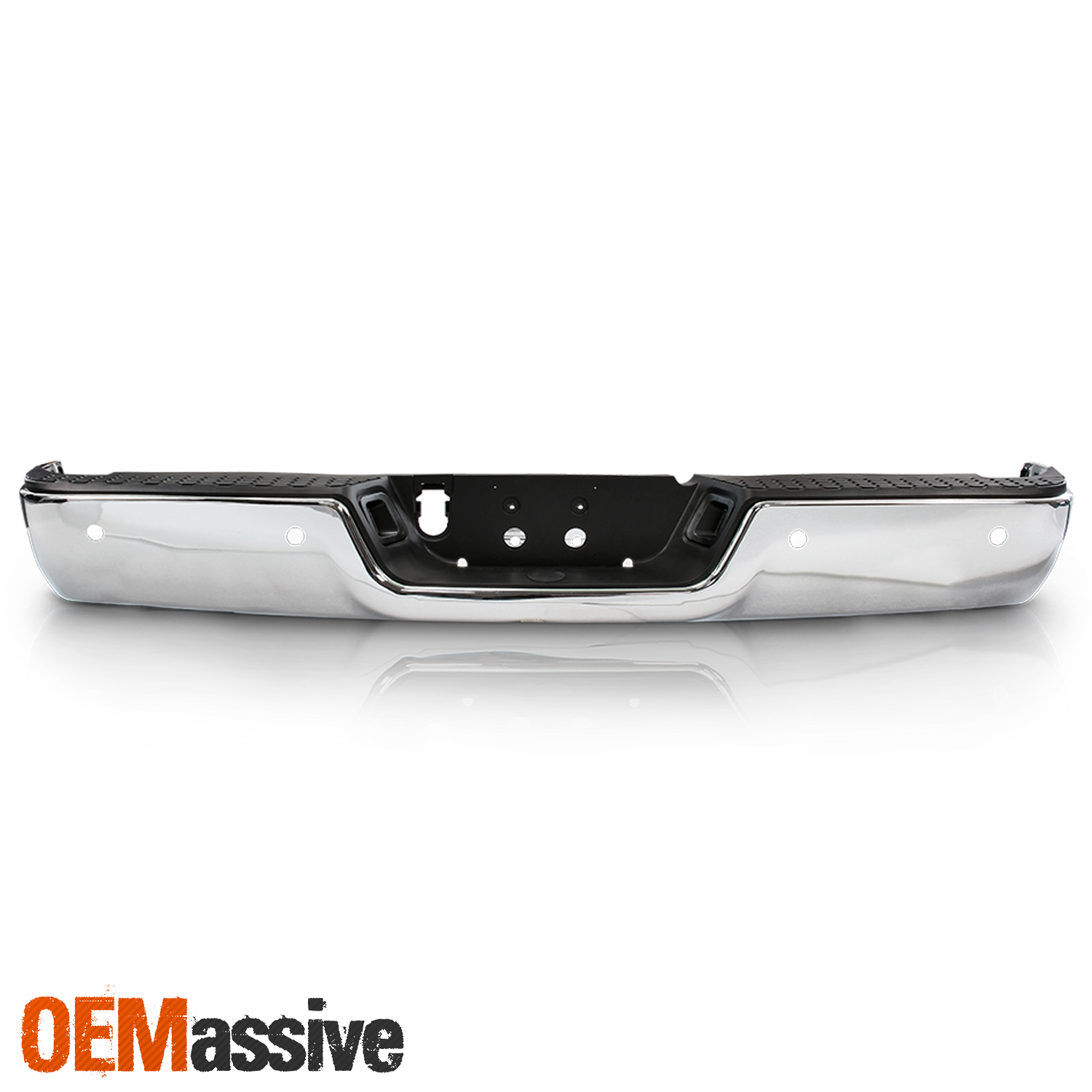 For 09-18 Ram 1500 10-12 2500 3500 w/ Sensor Holes Rear Bumper w/ Black ...