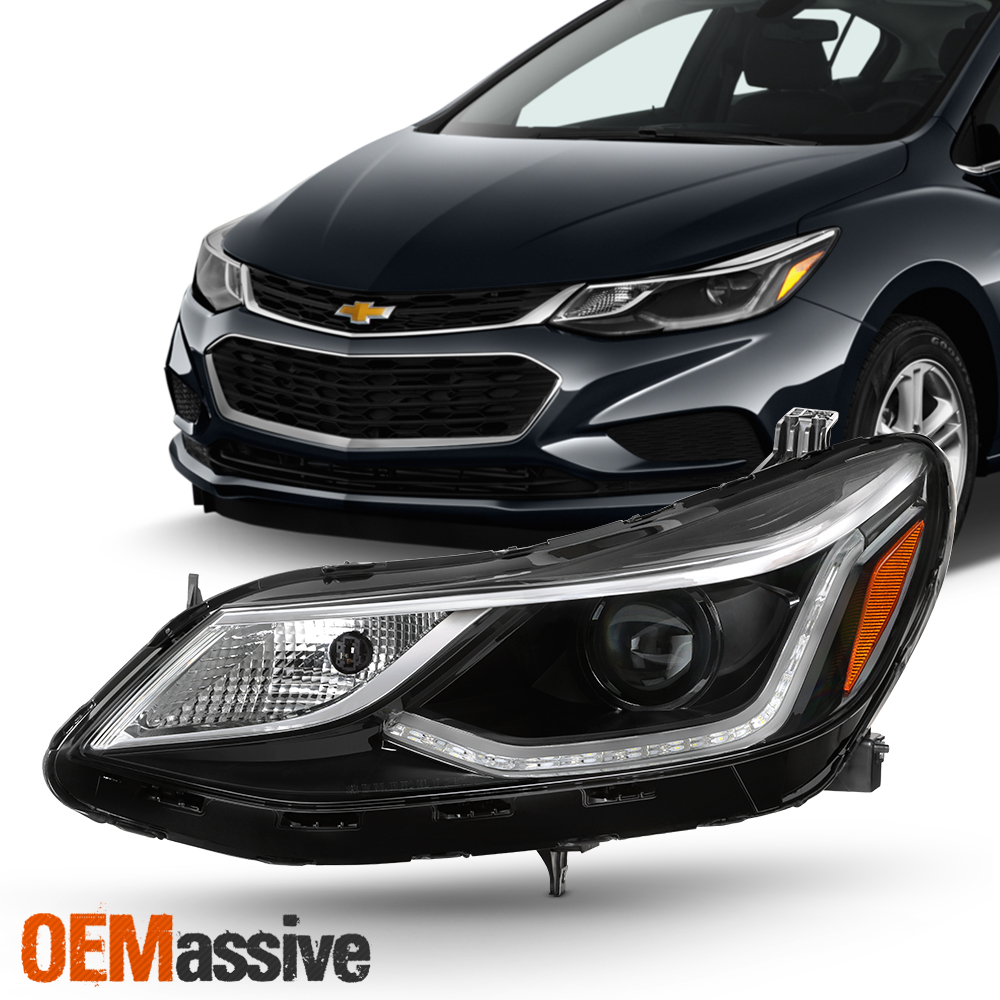 For 2016-2019 Chevy Cruze DRL LED Projector Headlight Driver+Passenger ...