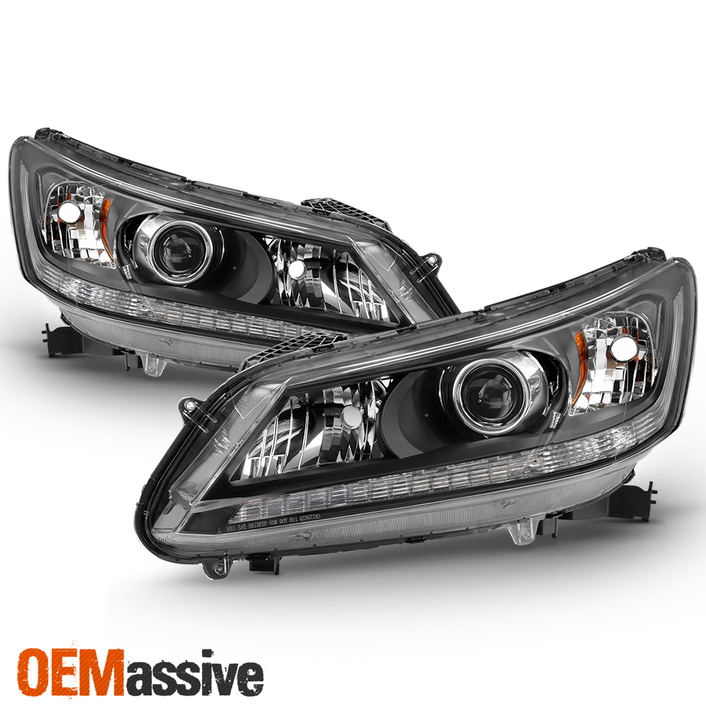 Fits 2013 2014 2015 Honda Accord 4-Door Sedan Halogen Models Headlights ...