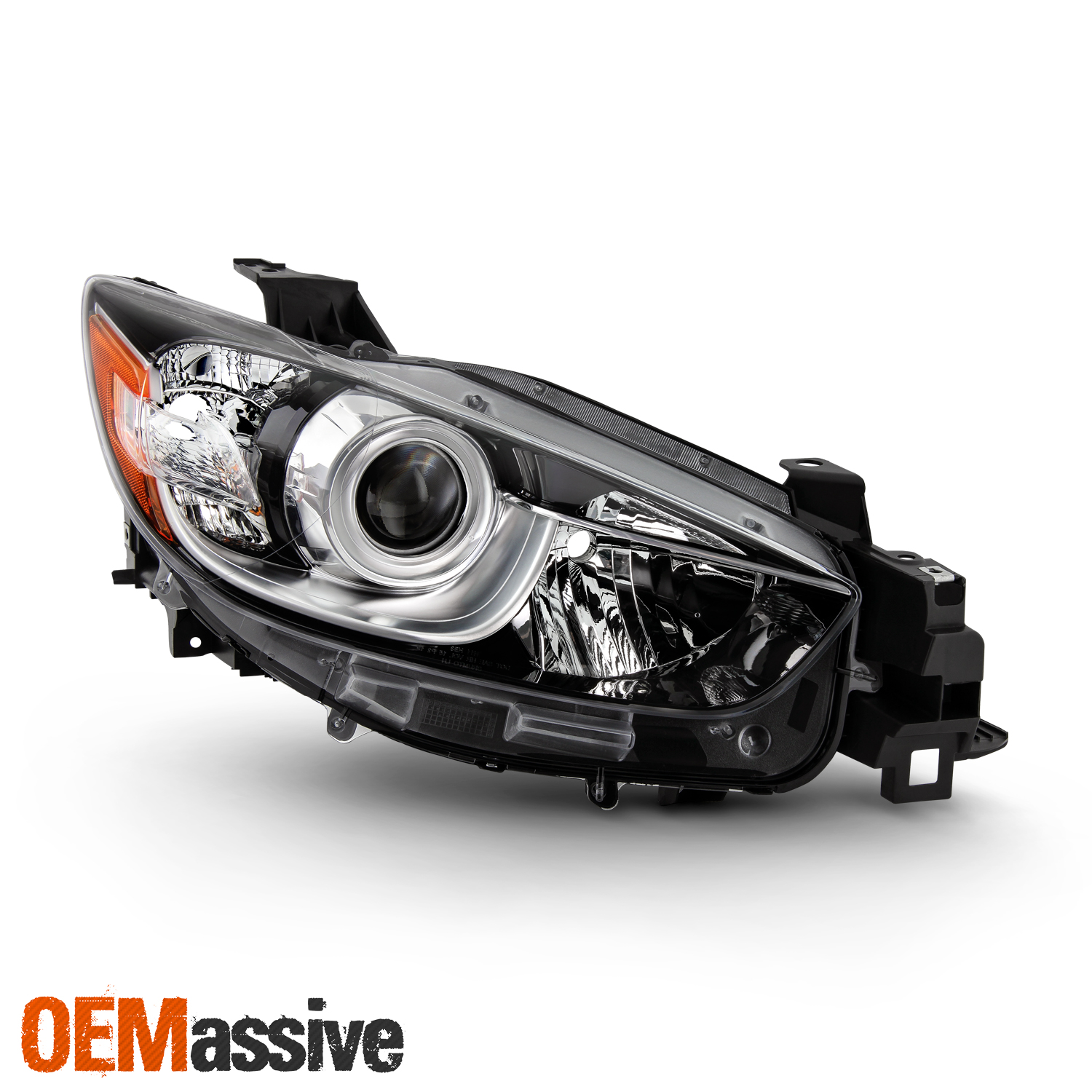 For 2013-2016 Mazda CX-5 Halogen Projector Chrome Headlights Pair Left ...