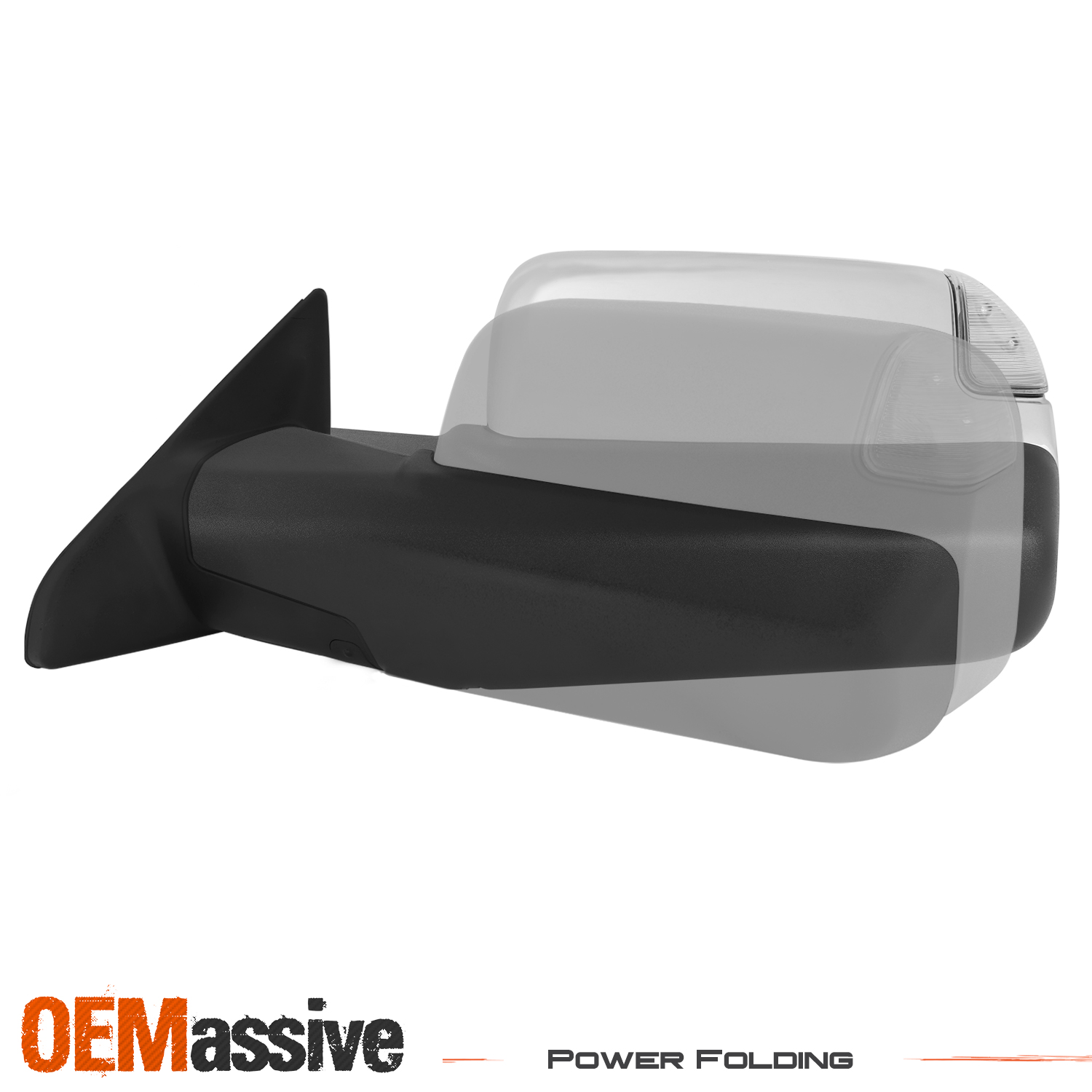 For 09-18 Ram - Pair Towing Mirrors W/ Power Fold/Temp Sensor & Heat ...